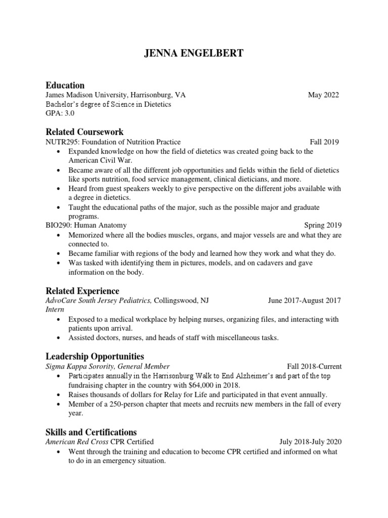 Resume Final | PDF