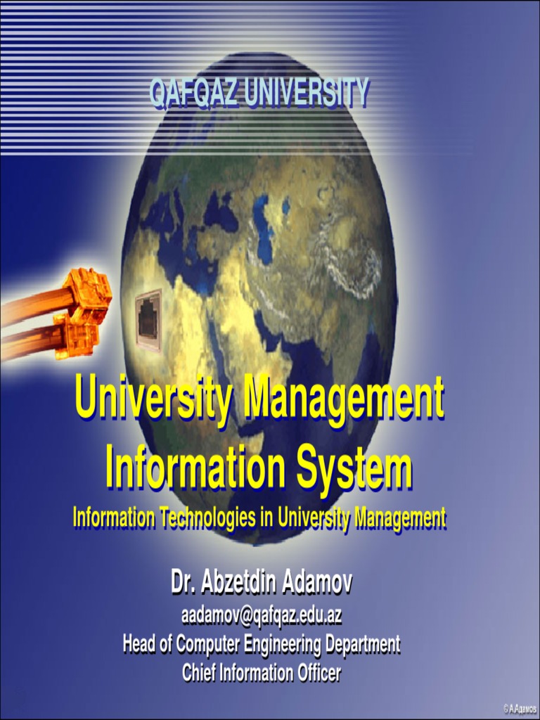 University Management Information System | PDF | Chief Information ...