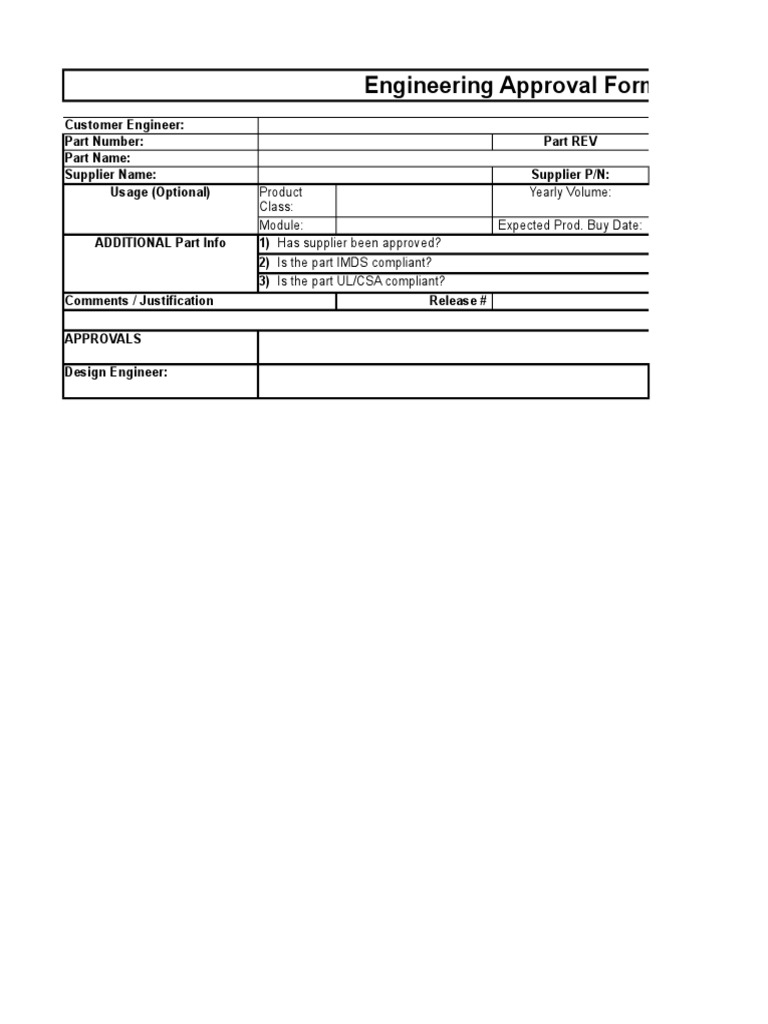 Customer Engineering Approval | PDF | Technology & Engineering
