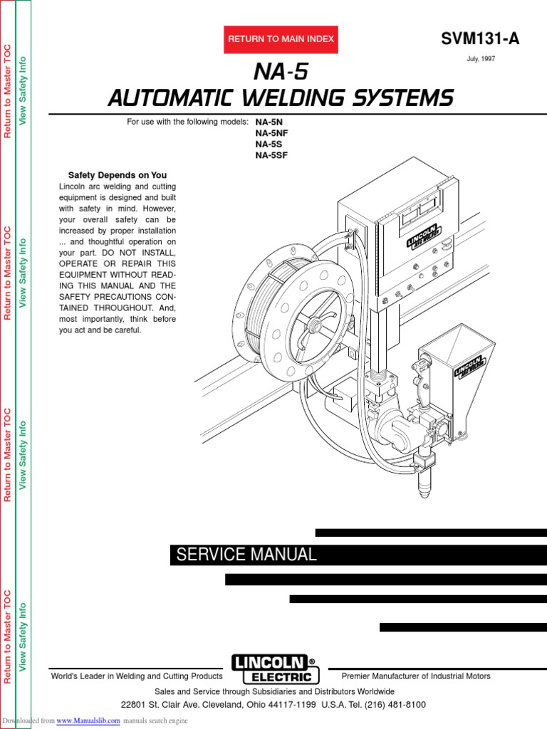 NA-5 Automatic Welding Systems: SVM131-A | PDF | Welding | Construction