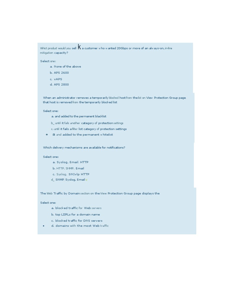 Whict Product Would You In-Line Mitigation One | Download Free PDF ...
