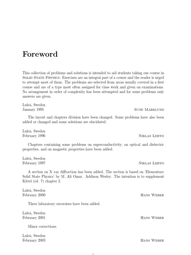 Solid State Physics Problems & Solutions | PDF | Crystal Structure | Waves