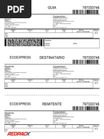 Guía de Envío DHL: Ejemplo y Rastreo | PDF | México