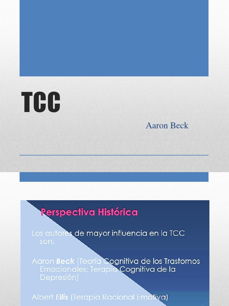 Understanding Aaron Beck's TCC | PDF