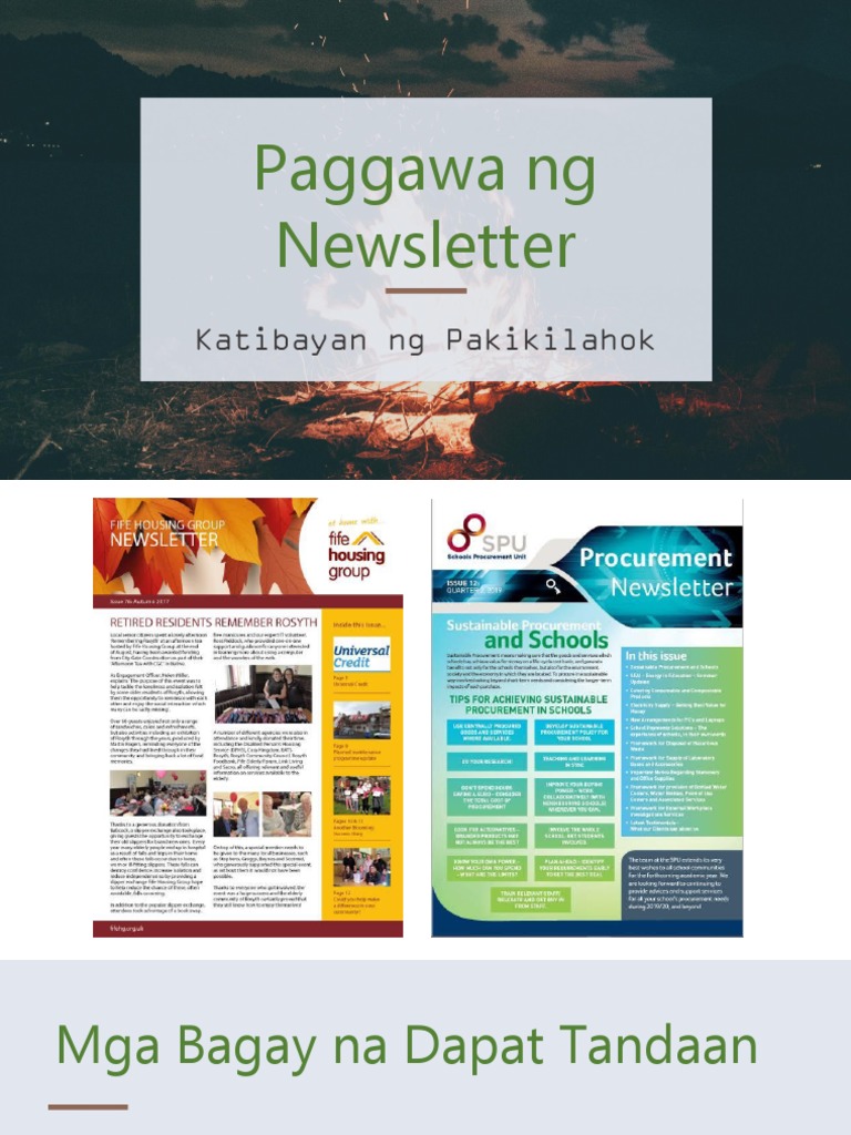 Paggawa NG Newsletter | PDF