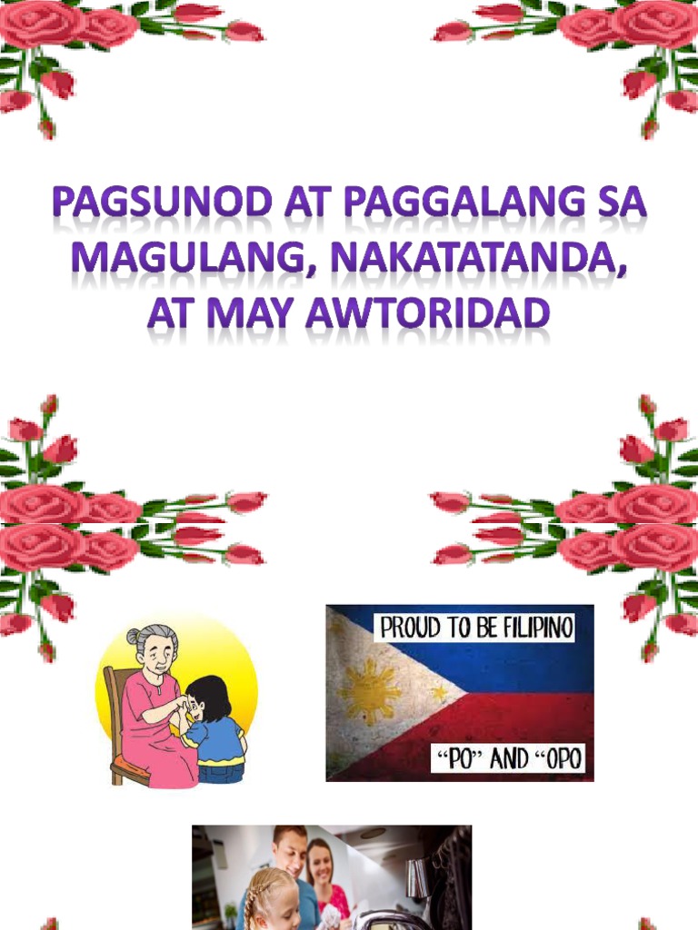 Pagsunod at Paggalang Sa Magulang, Nakatatanda | PDF