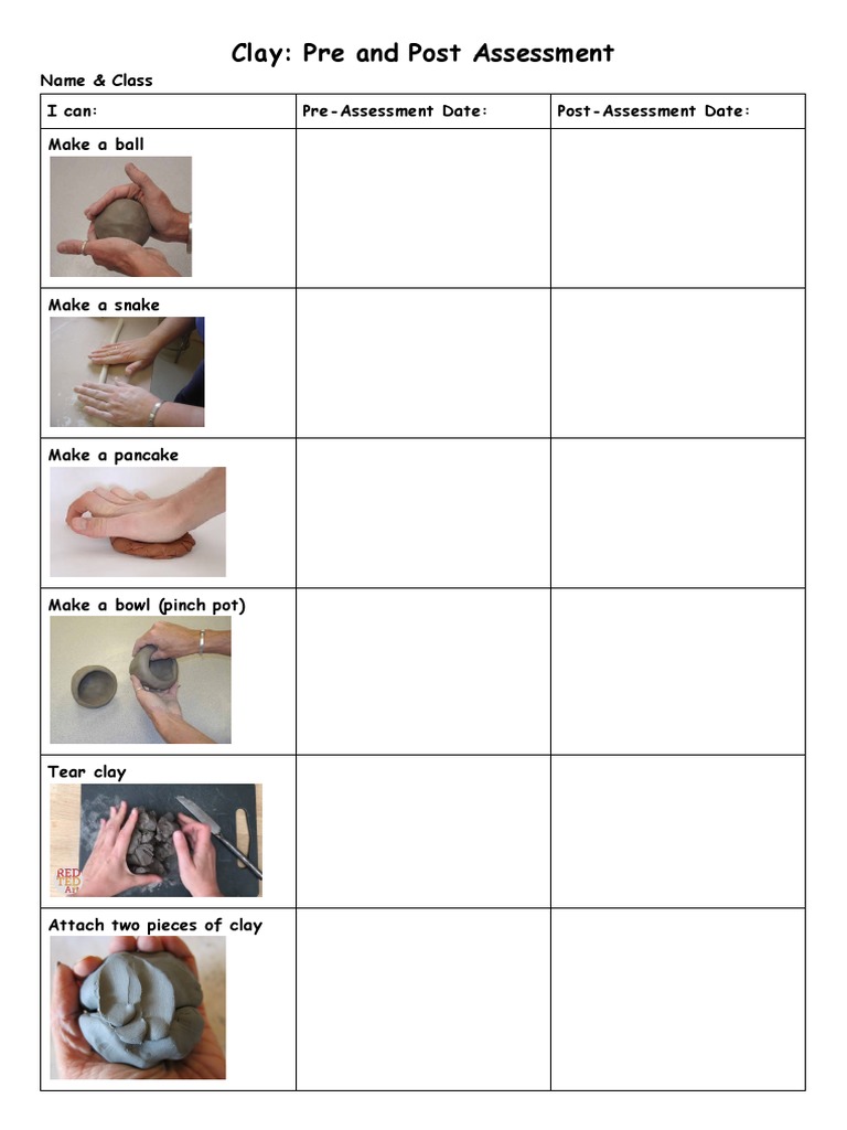 Clay Skills Assessment Form | PDF