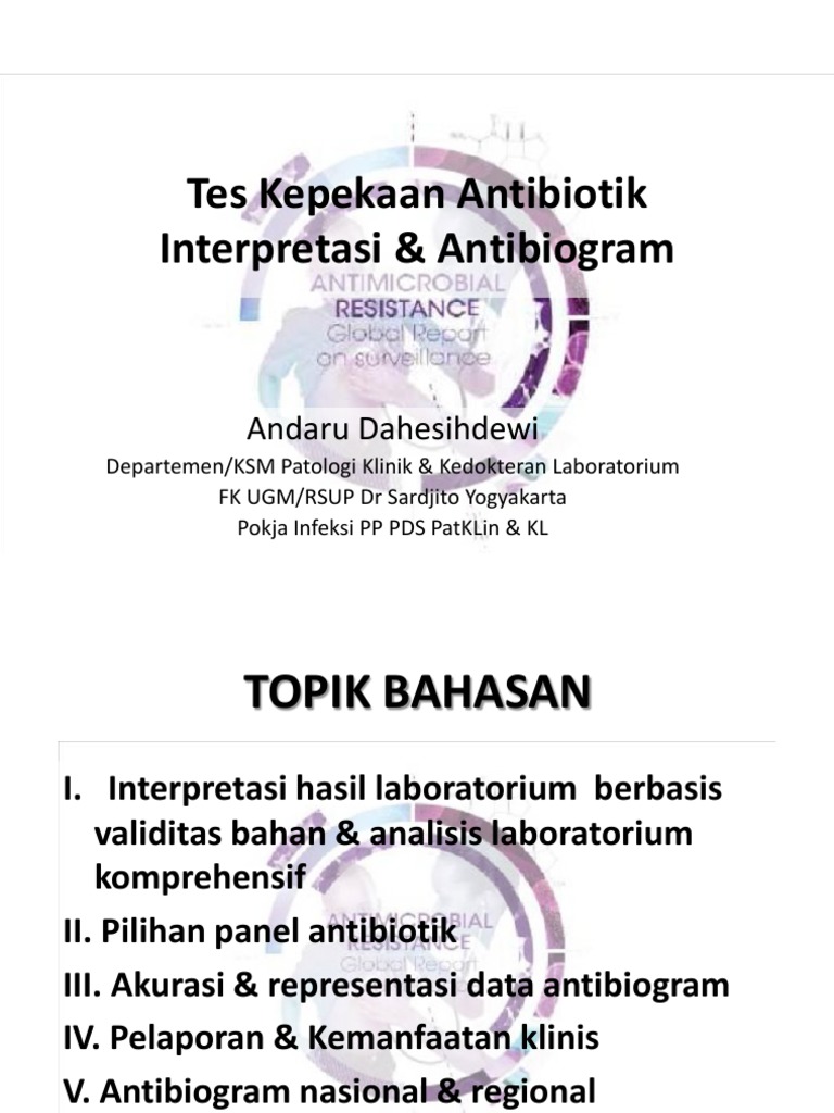 Kepekaaan Antibiotik Interpretasi&antibiogram | PDF