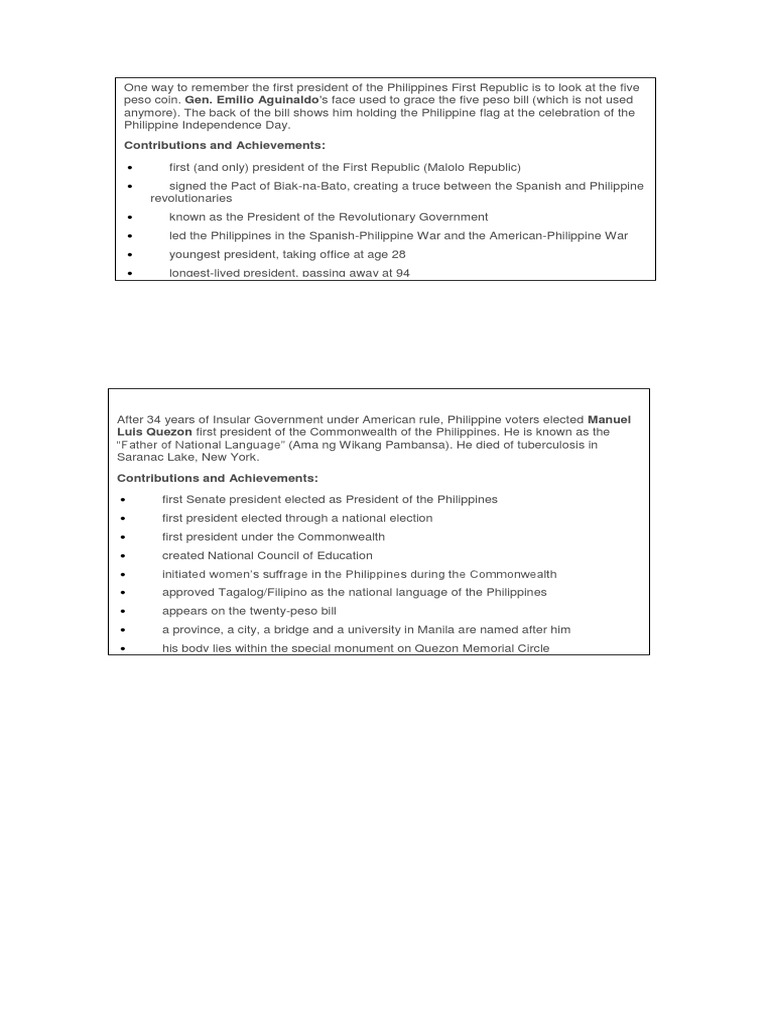 President Sss | PDF | President Of The Philippines | World Politics