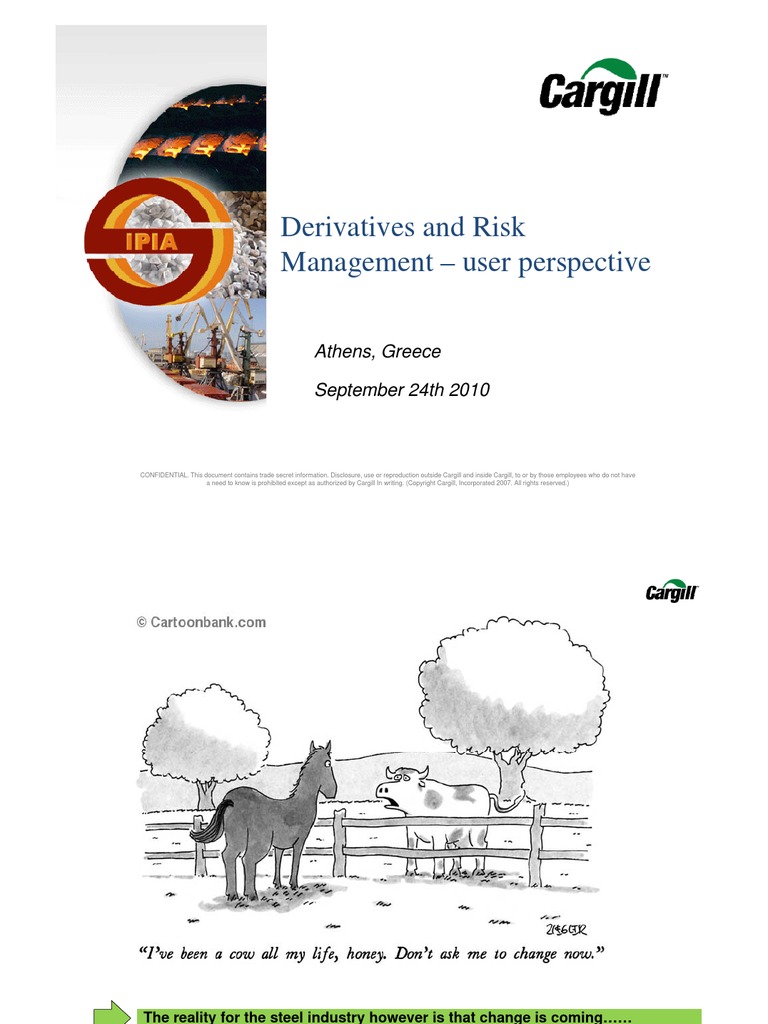 Cargill // Steel Swaps | PDF | Hedge (Finance) | Derivative (Finance)