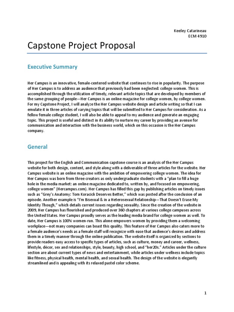 Final Capstone Project Proposal | PDF | Websites | Mass Media