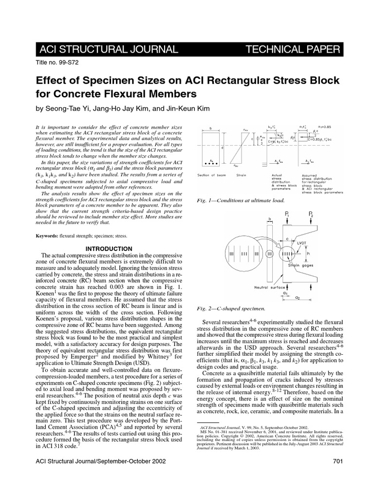 Effect of Size Concrete | PDF | Strength Of Materials | Fracture