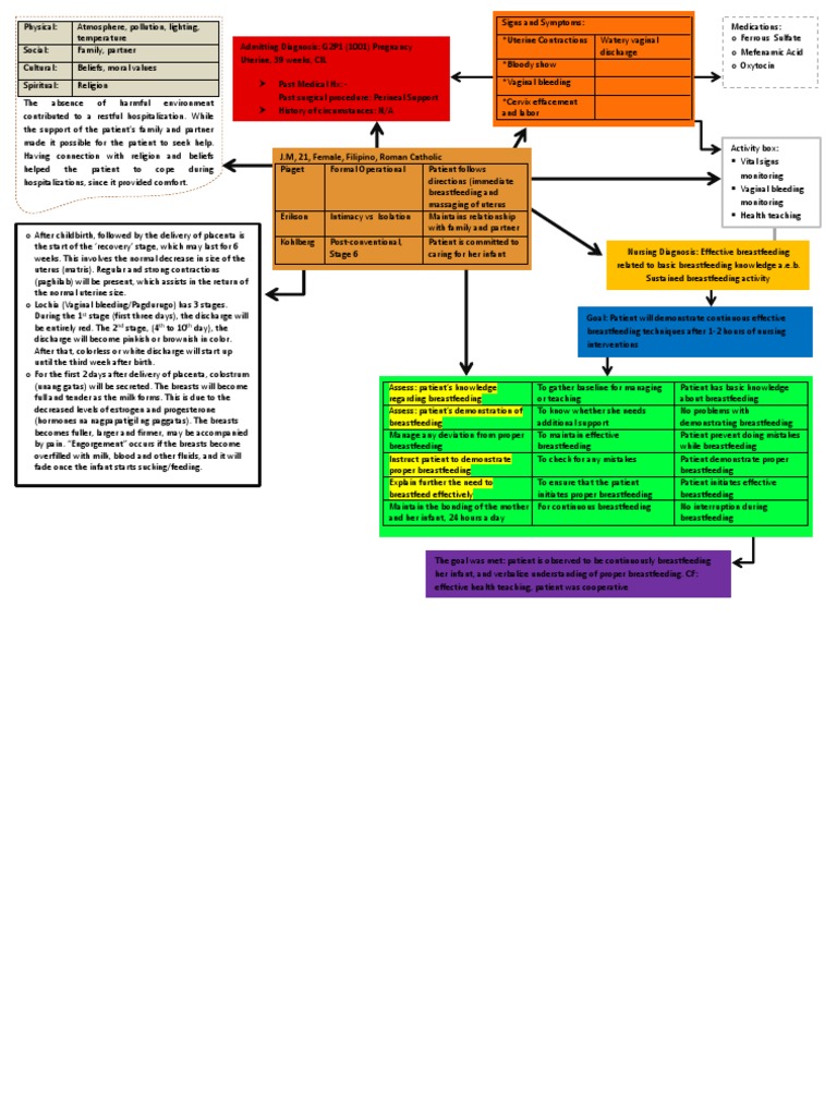 Concept Map | PDF | Breastfeeding | Childbirth