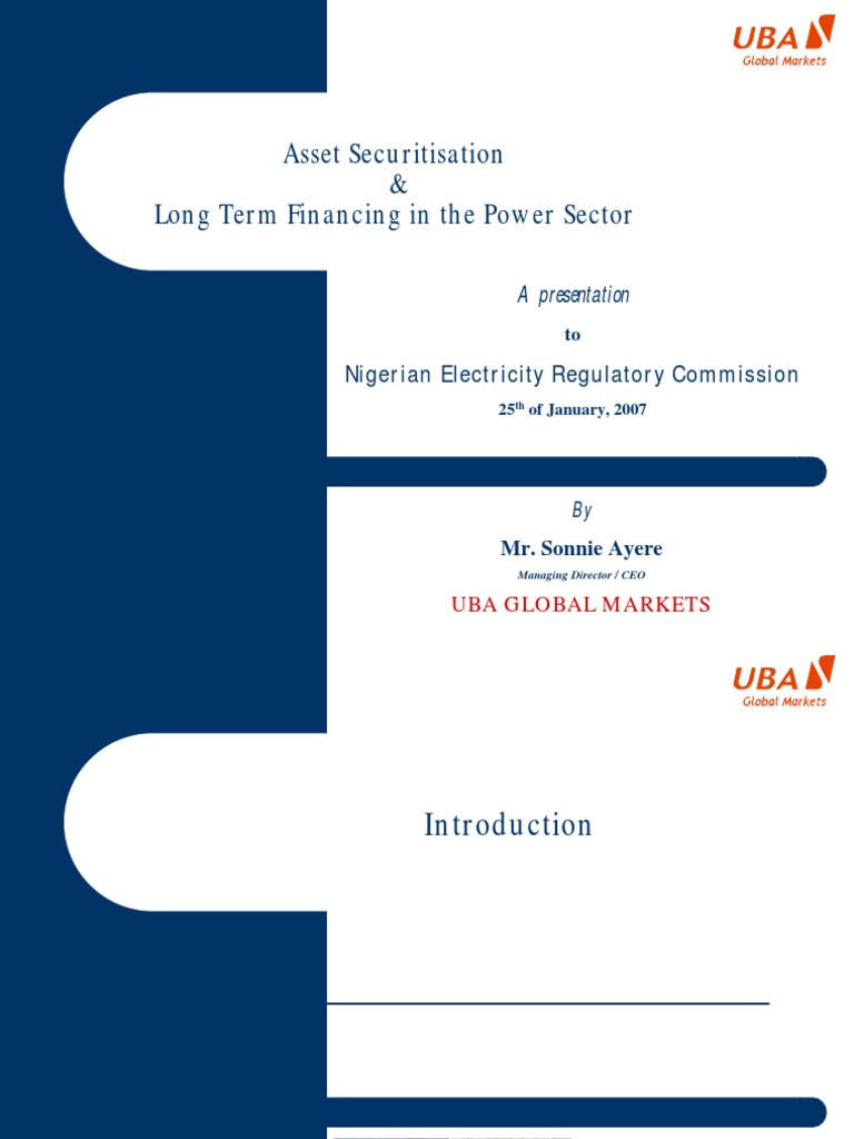 Asset Securitisation in Power Sector | PDF | Securitization | Asset ...