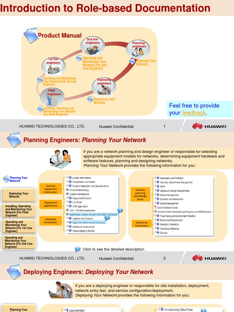 OSN 9800 Documentation Guide V1.0 | PDF | Documentation | Systems Engineering