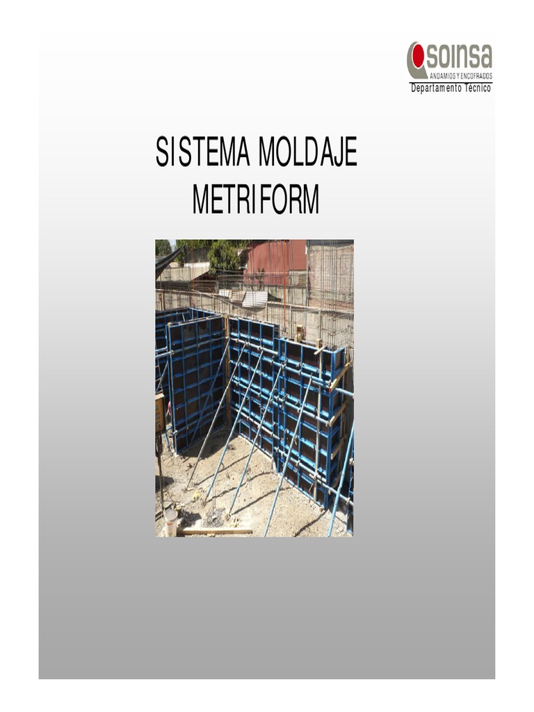 Moldaje Metriform: Sistema Modular | PDF | Naturaleza