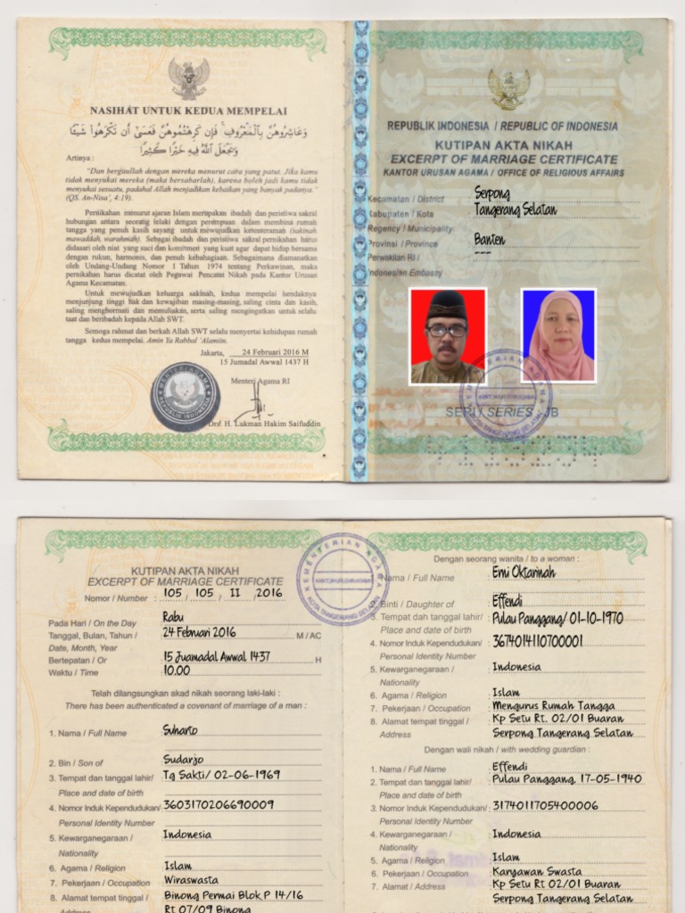 Buku Nikah PDF | PDF