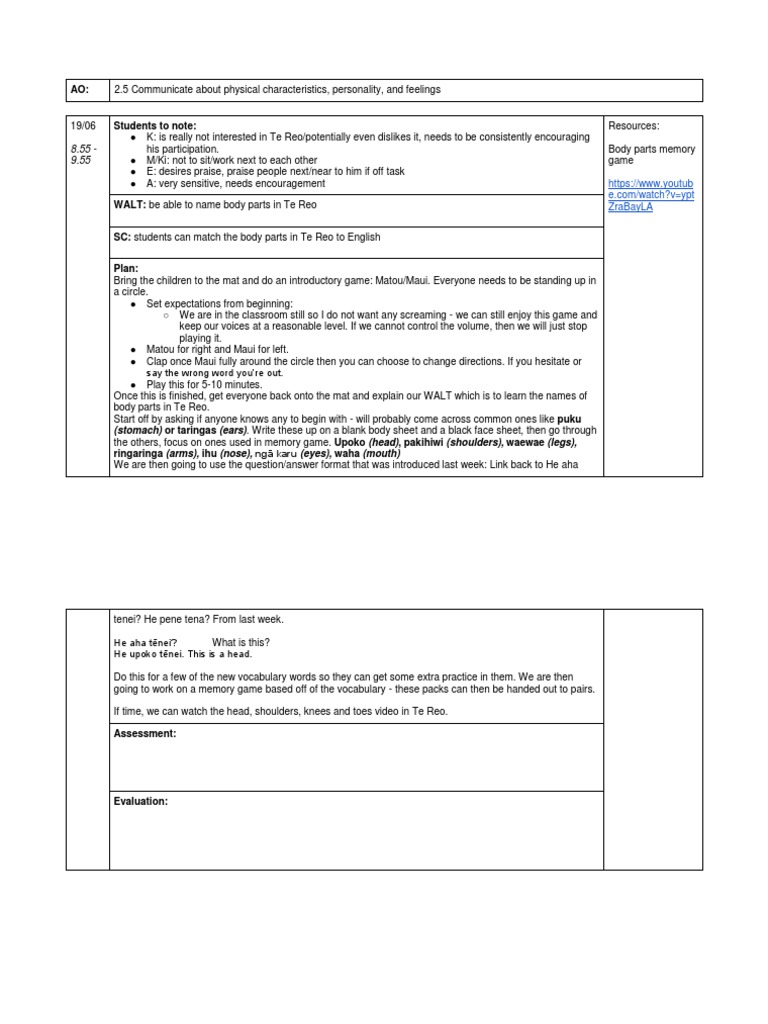 Te Reo Week 8 | PDF | Behavior Modification | Communication