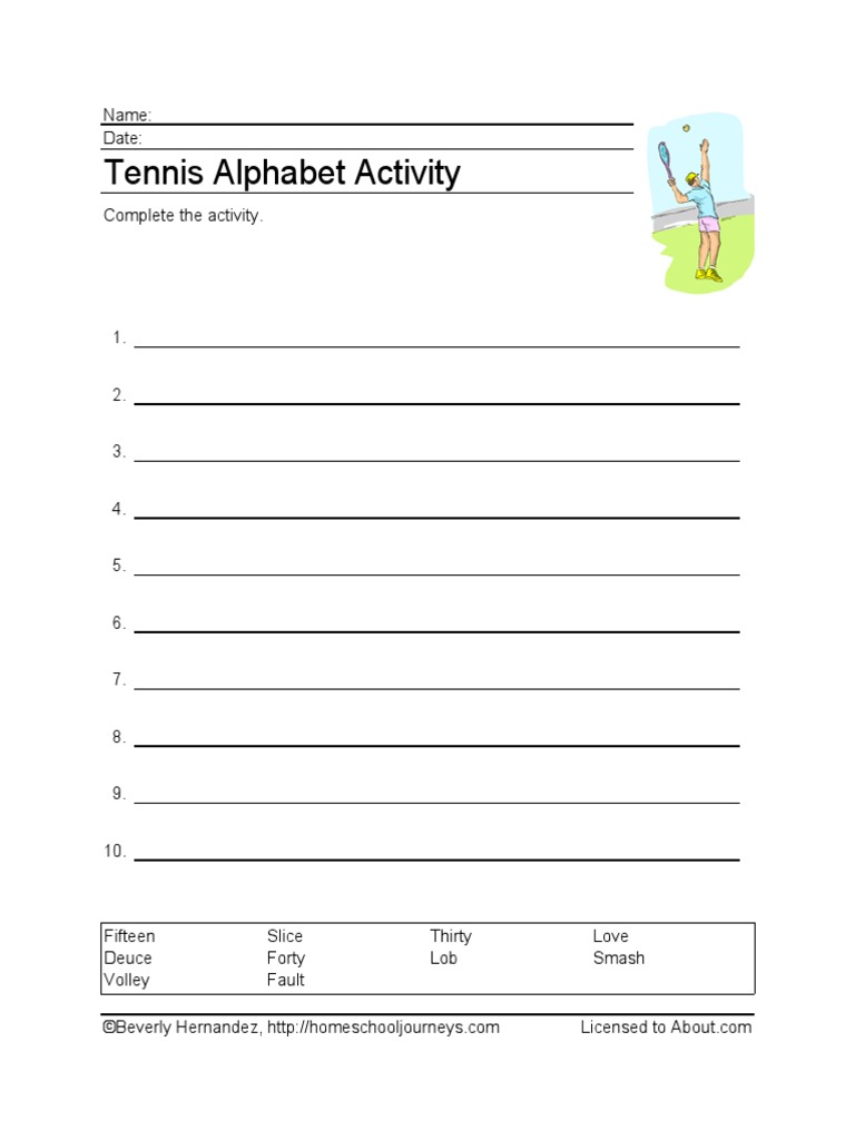 Tennisalpha | PDF | Sports & Recreation | Games & Activities