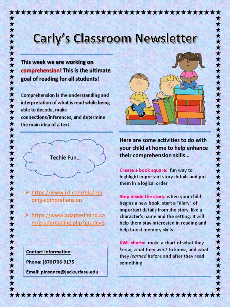 Comprehension Newsletter | PDF