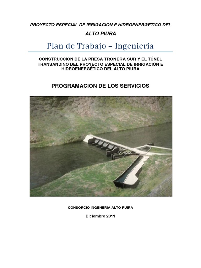 Plan de Trabajo OB1 FINAL | Descargar gratis PDF | Túnel | Agua subterránea