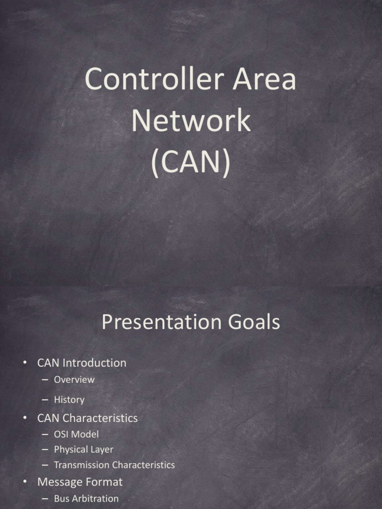 Controller Area Network (CAN) | PDF | Communications Protocols ...