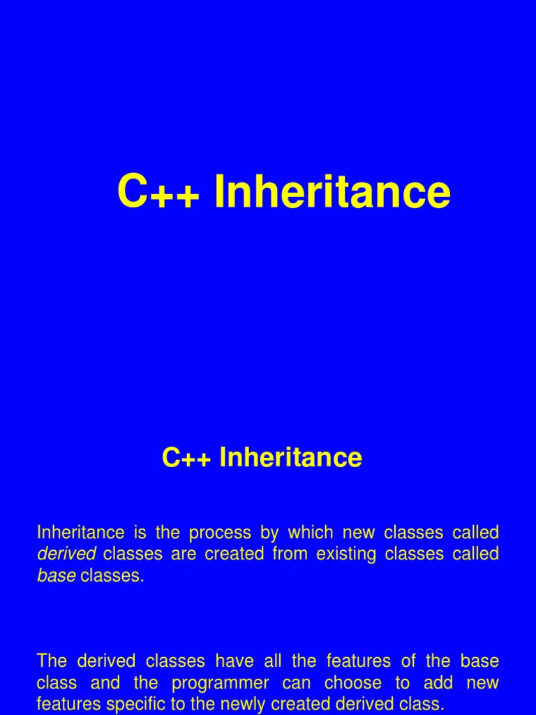 6 Inheritance Pdf Inheritance Object Oriented Programming Class Computer Programming 5906