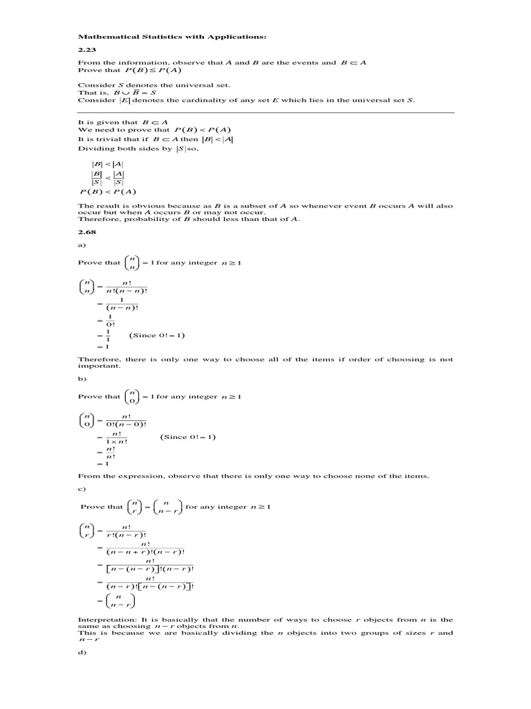 Advanced Probability Problems | PDF | Set (Mathematics) | Probability
