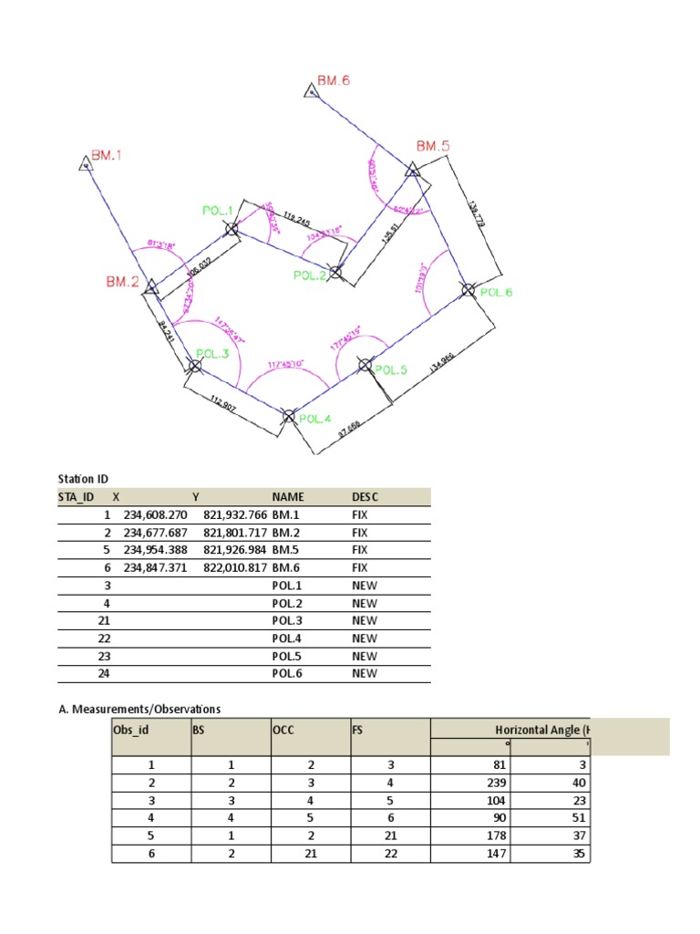 (XLS SVY 20) Solver Traverse | PDF | Azimuth | Teaching Mathematics