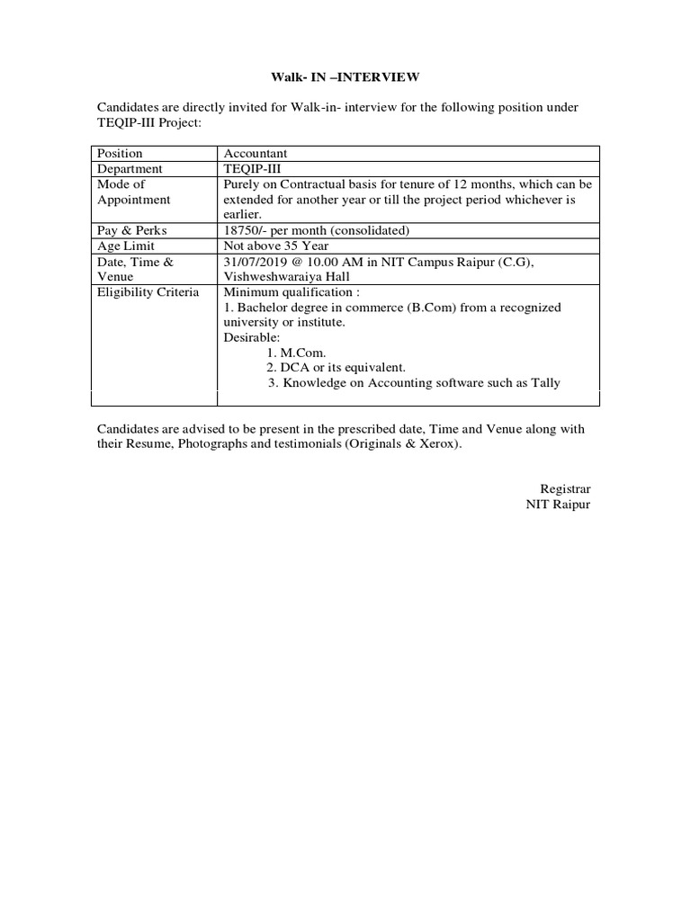 Recruitment Notice PDF | PDF | Business
