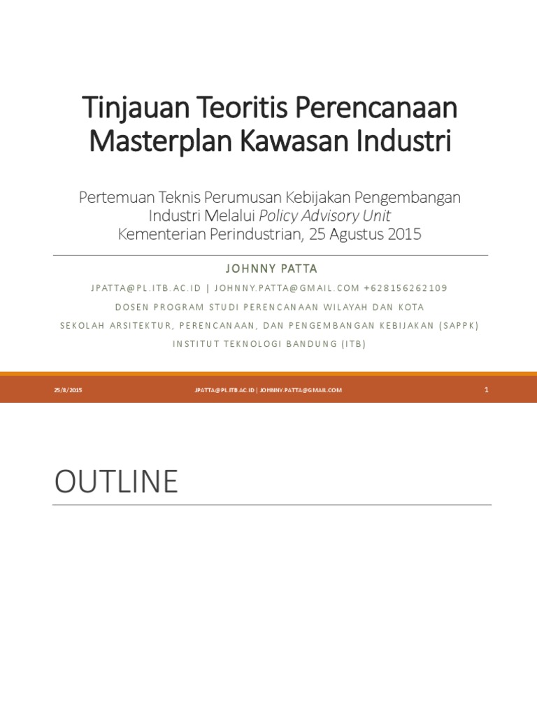 Masterplan Kawasan Industri | PDF