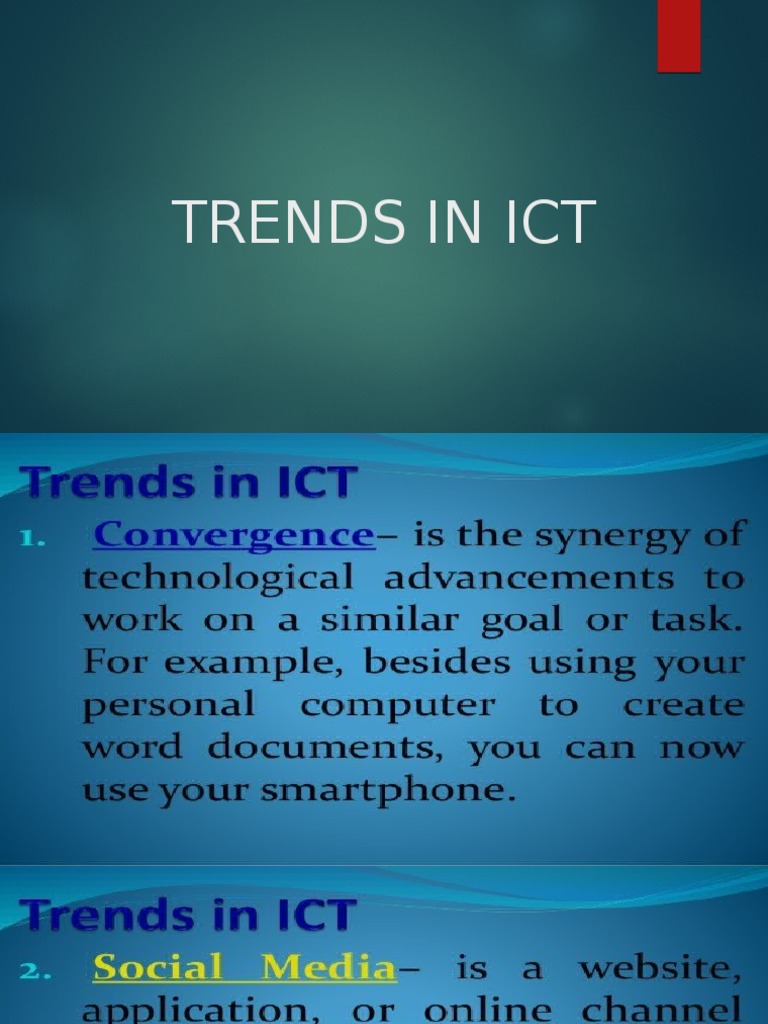 Trends in ICT | PDF