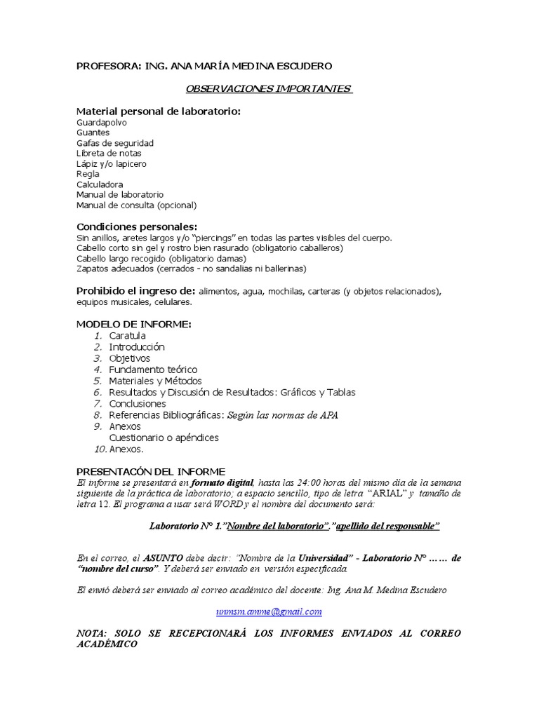 Modelo Informe Labo OPU | PDF | Teoría | Science