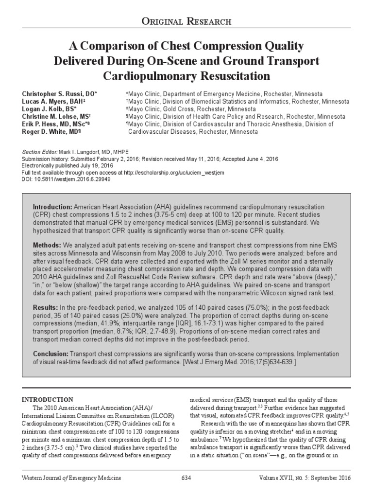 Chest Compresion | PDF | Cardiopulmonary Resuscitation | Cardiac Arrest