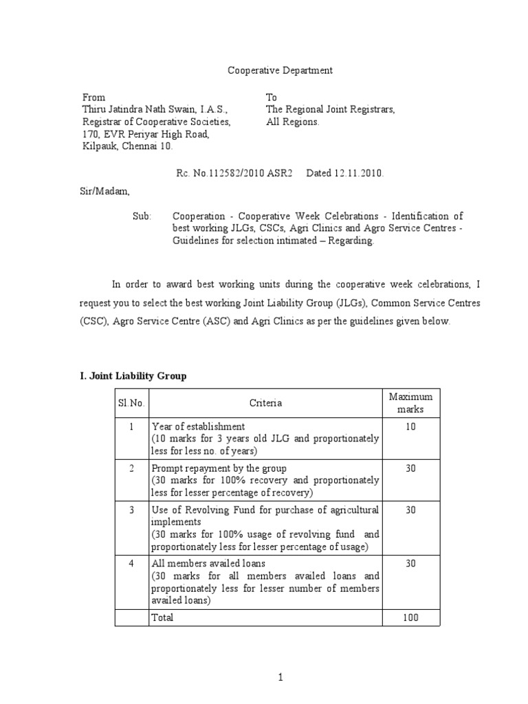 I. Joint Liability Group | PDF | Land Management | Economies