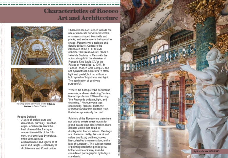 Characteristics of Rococo Art and Architecture: Intricate Curves ...