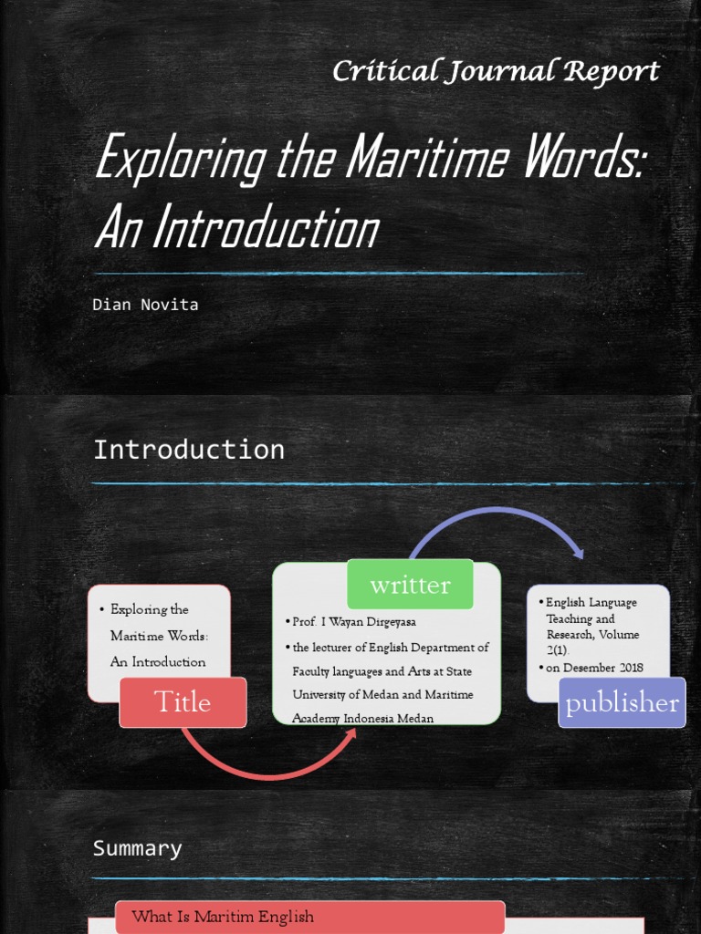 Exploring The Maritime Words 1 | PDF | English Language | Human ...