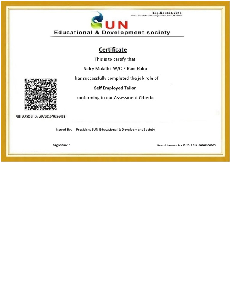 B3 Certificate