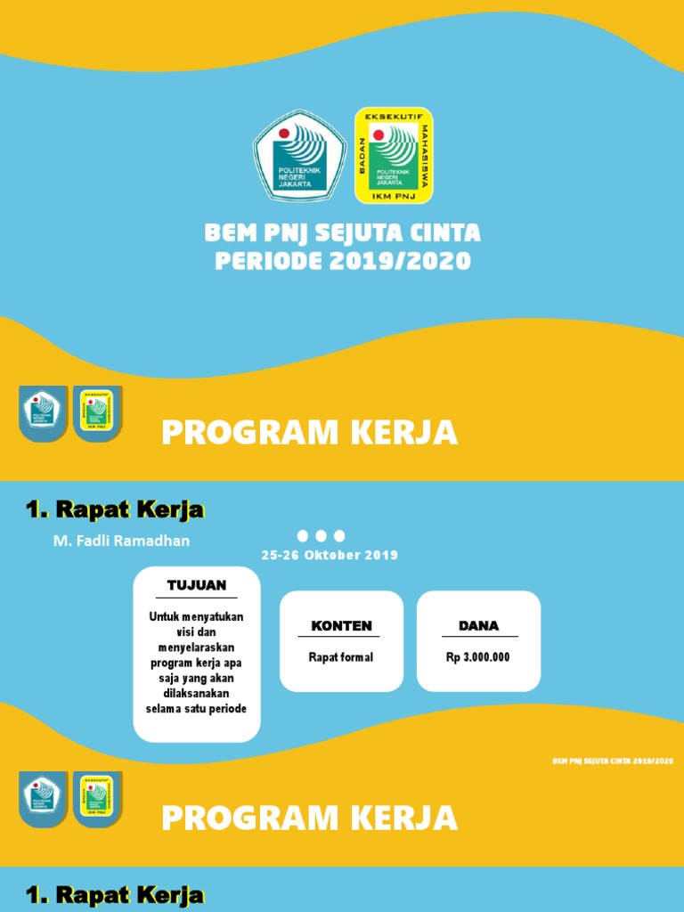 Program Kerja BEM PNJ | PDF | Karier & Perkembangan