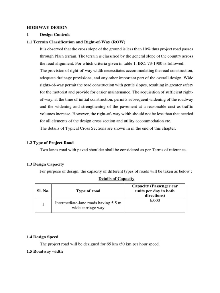 Highway Design Methodology | PDF | Road | Road Infrastructure