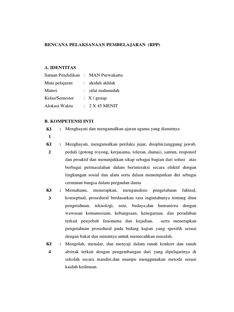 RPP Micro Teaching | PDF