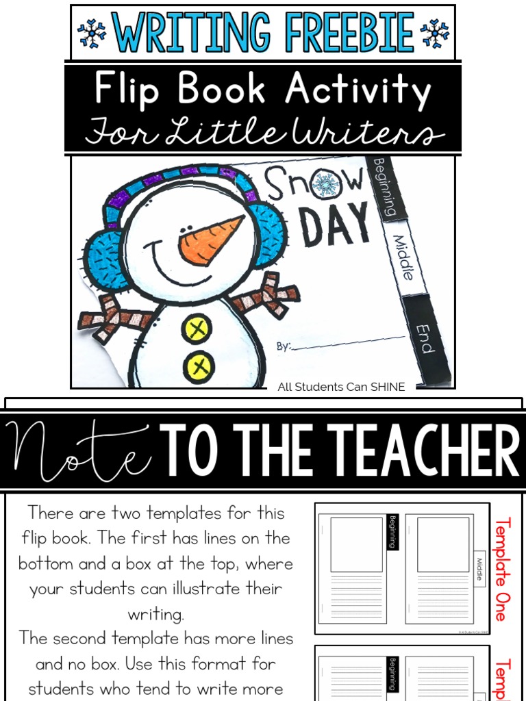 Flip Book Activity: For Little Writers | PDF | Graphic Design | Computing