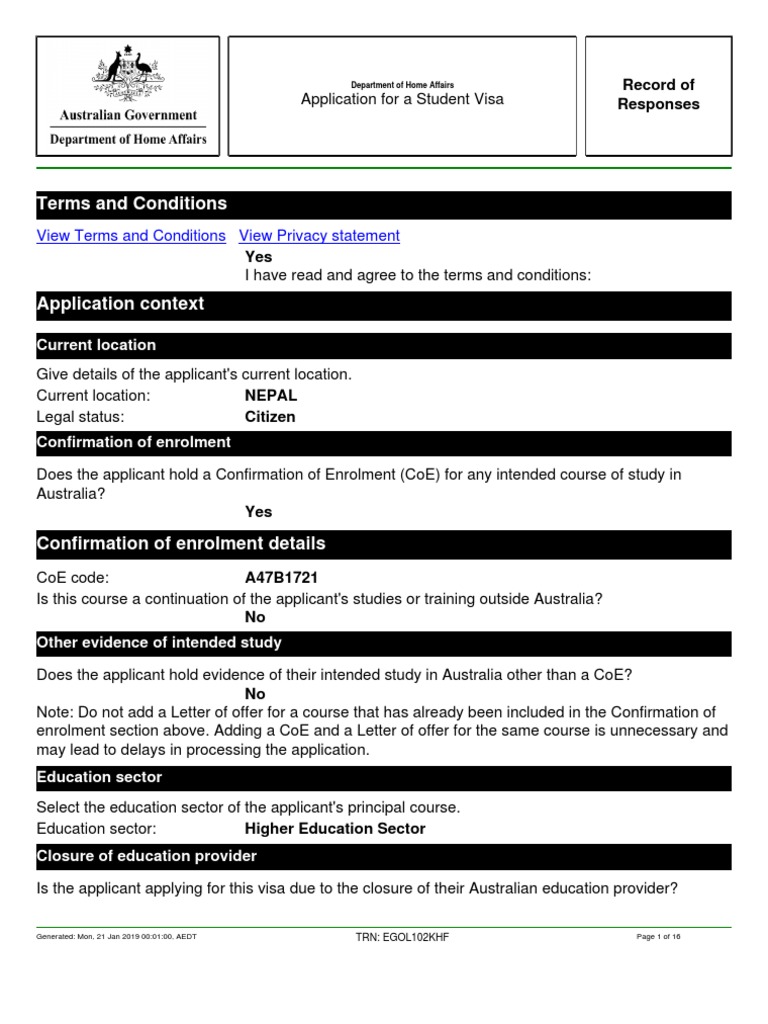 Application FRom 1234 | PDF | Travel Visa | Identity Document