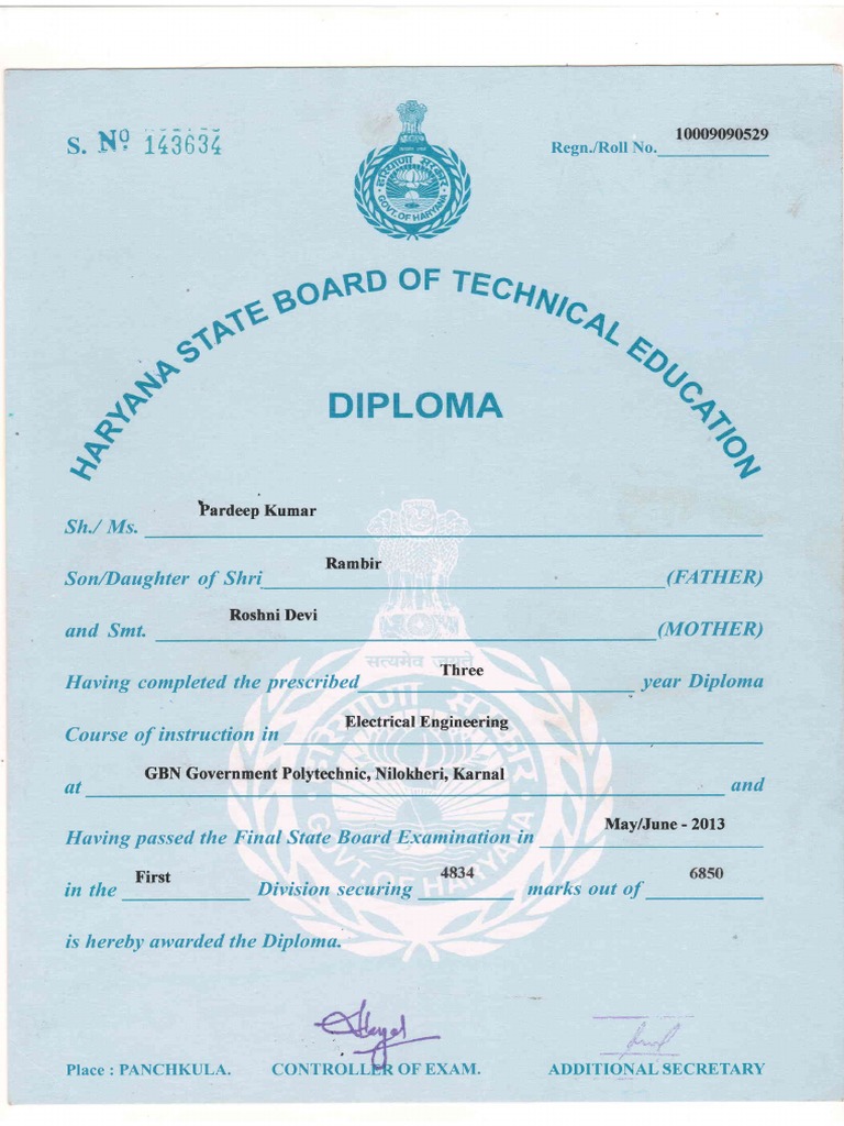 Diploma | PDF