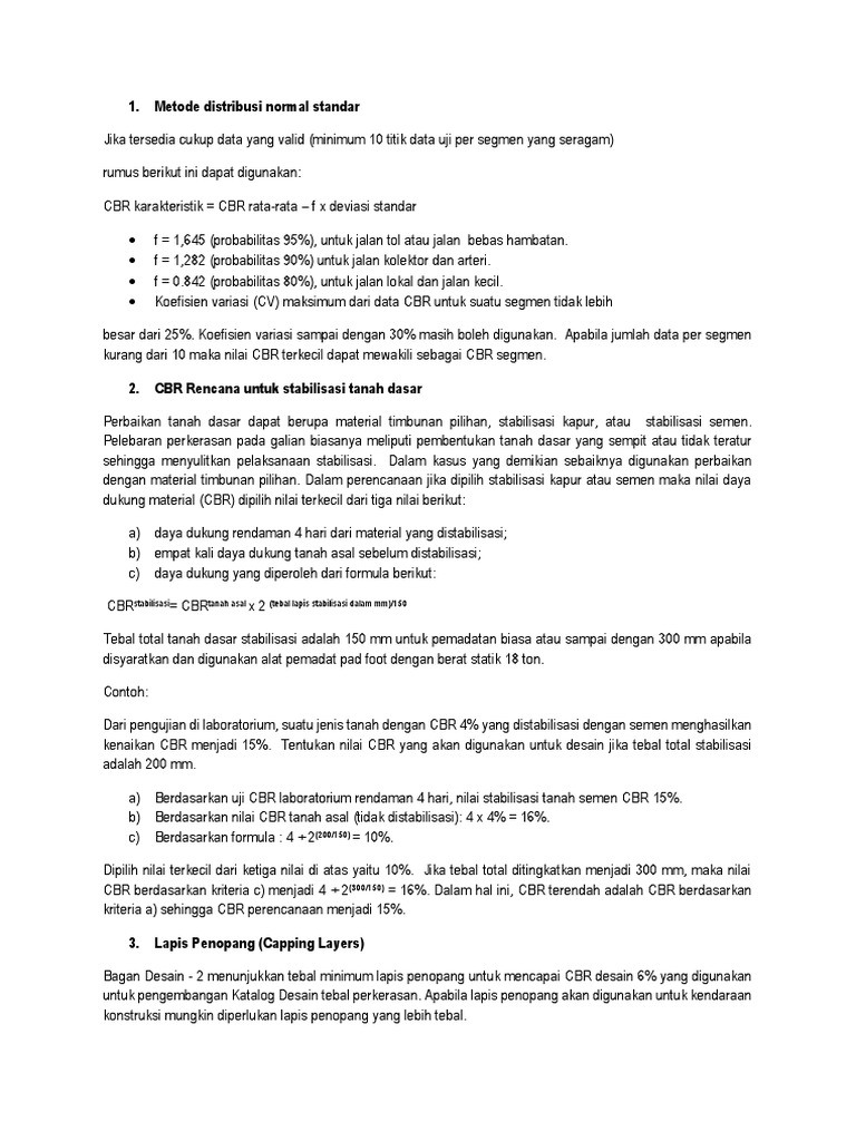 Metode Perbaikan Tanah Dasar dan CBR | PDF