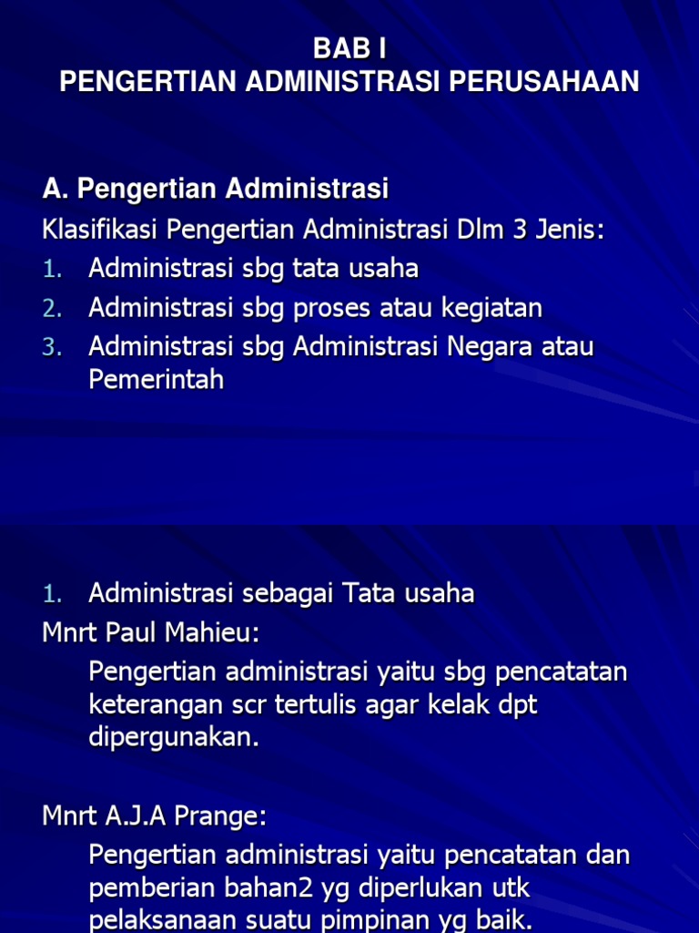 Administrasi Perusahaan DIII Dan S1 | PDF | Karier & Perkembangan ...
