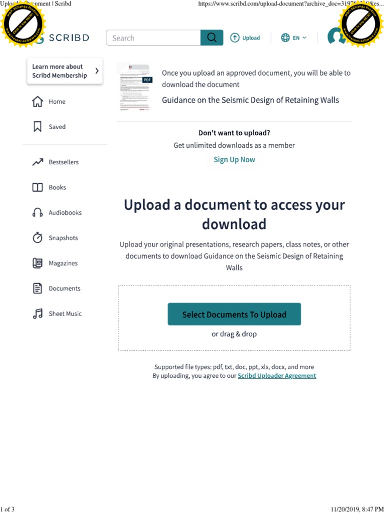 Upload A Document - Scribd2 | PDF | Business