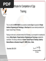 MAHALINGAM K Participant Certificate | PDF