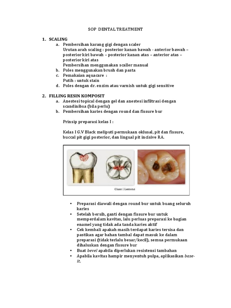 Dental Treatment SOP | PDF