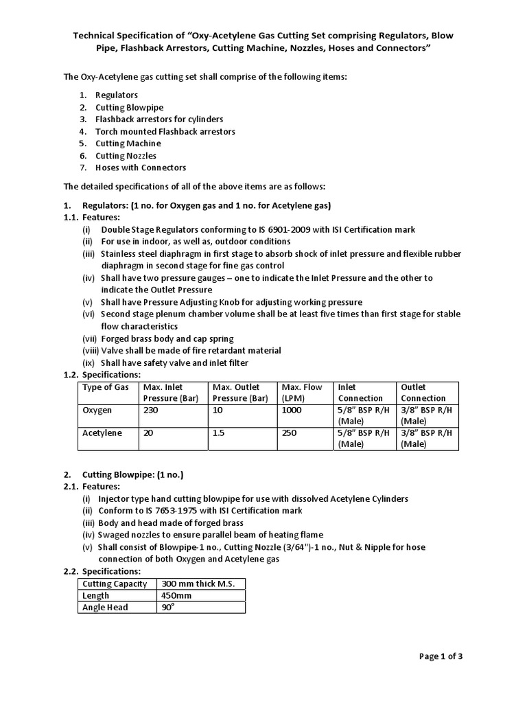 tech-spec-of-gas-cutting-set-pdf-pdf-manufactured-goods-gases